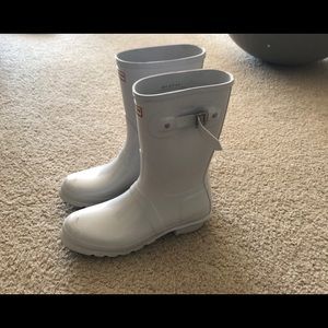 Hunter | Shoes | White Hunter Boots Size 5 | Poshmark